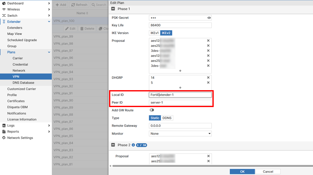 VPN Plan Enhancements: Local and Peer ID Configuration | FortiEdge ...