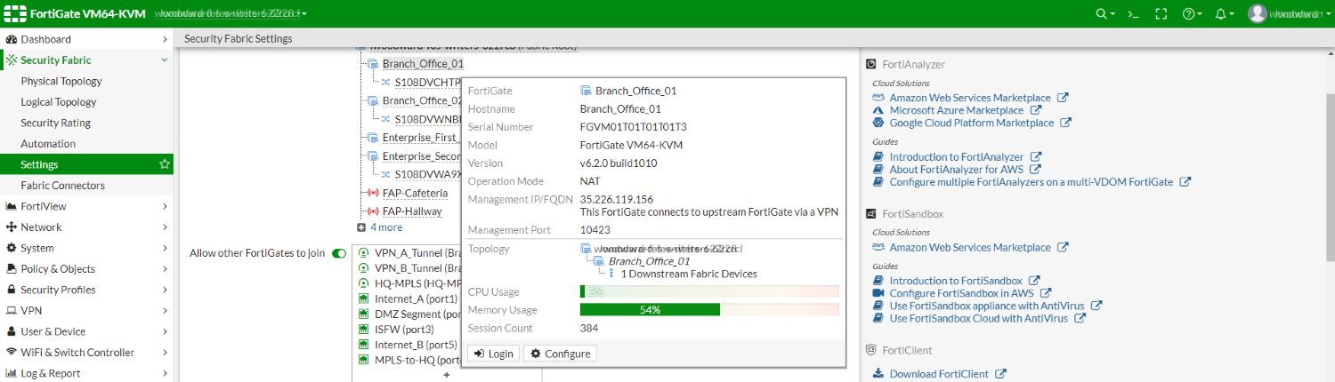 Configuring a downstream FortiGate as an SP | FortiGate / FortiOS 6.2.8