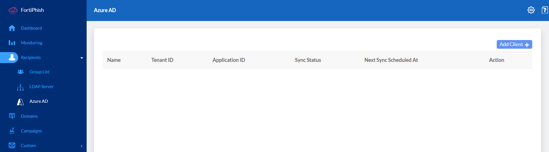 Azure AD Server | FortiPhish 23.4.0 | Fortinet Document Library