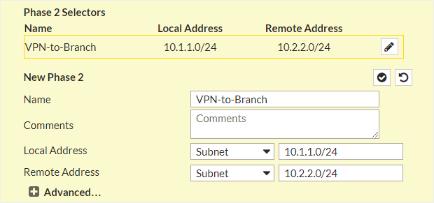 Site-to-site VPN with overlapping subnets | FortiGate / FortiOS 6.2.17 | Fortinet Document Library