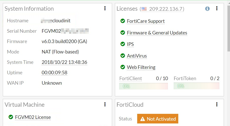 Launching the instance using roles and user data | FortiGate Public Cloud 7.6.0 | Fortinet ...