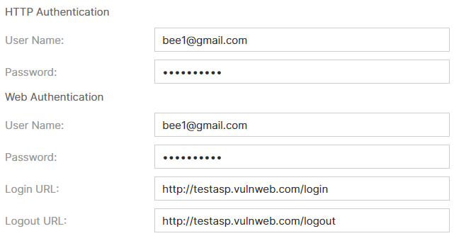 Authentication (via GUI) | FortiDAST 24.3.a | Fortinet Document Library