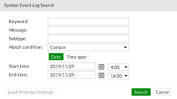 Understanding the logs | FortiRecorder 7.2.1 | Fortinet Document Library