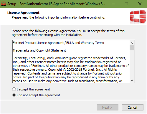 Agent installation procedure | FortiAuthenticator 6.6.0 | Fortinet ...