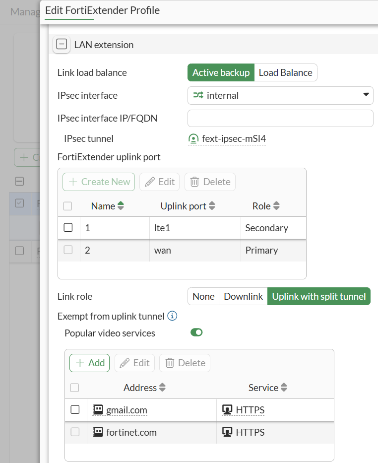 Add GUI support for split tunneling in LAN extension mode 7.6.3 ...