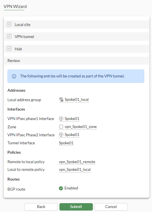 GUI improvements to the IPsec VPN Wizard | FortiGate / FortiOS ...