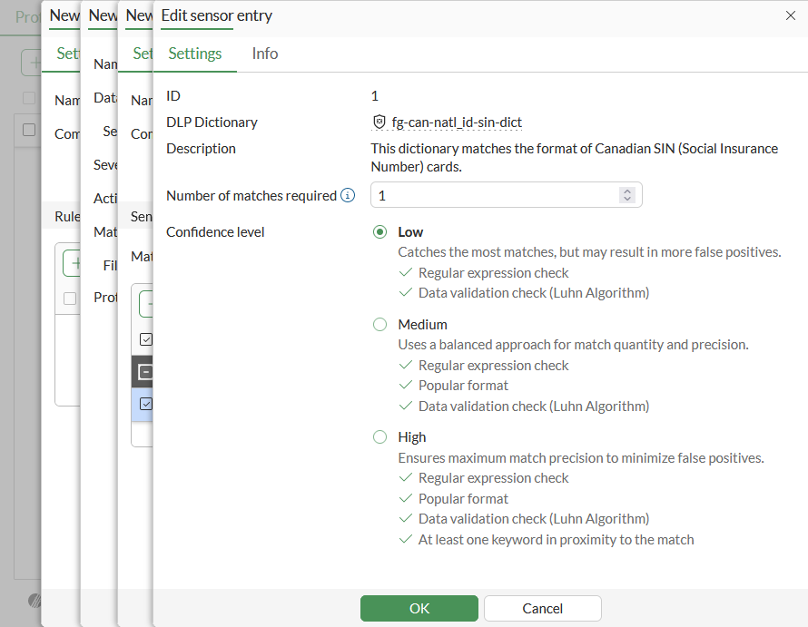 FortiGuard managed DLP dictionaries | FortiGate / FortiOS 7.6.0 ...