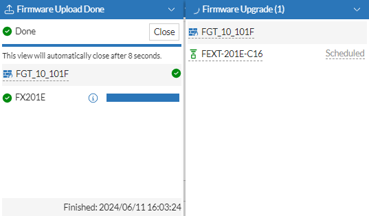 GUI improvements to device upgrade | FortiGate / FortiOS | Fortinet ...