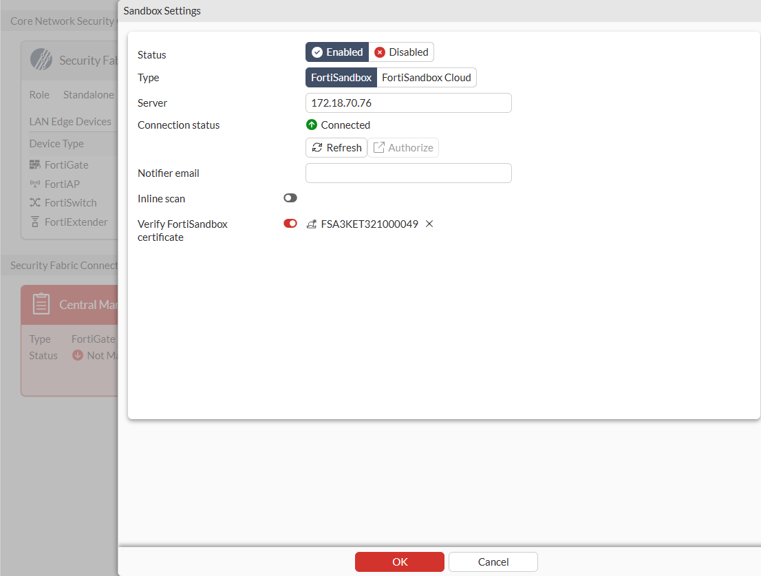Enhancing FortiSandbox TLS security with CA and CN controls 7.6.3 ...