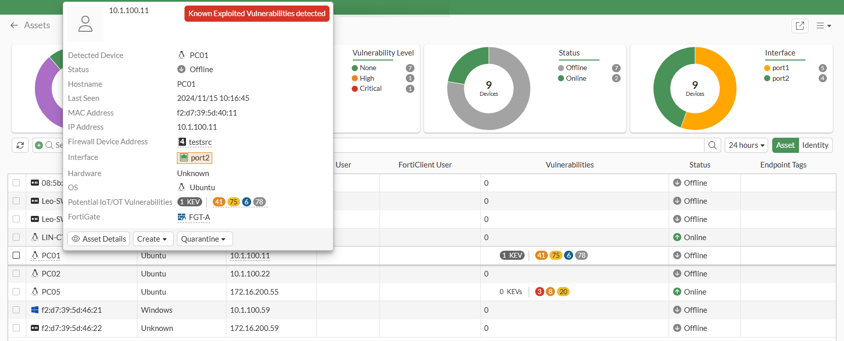 Enhanced security visibility for IoT/OT vulnerabilities 7.6.1 ...