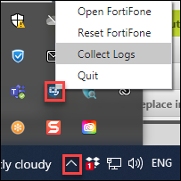 Using the FortiFone App Tray | FortiFone | Fortinet Document Library