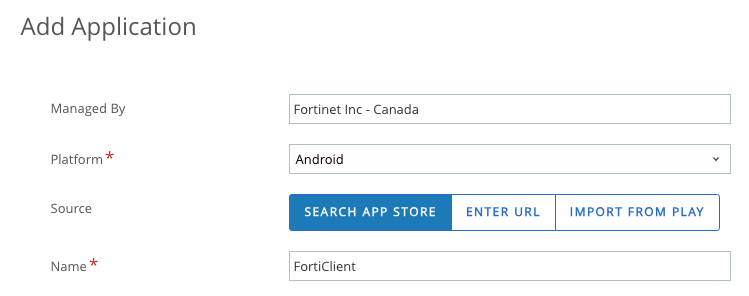 Configuring Workspace ONE integration to allow FortiClient (Android) to ...