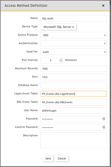 Microsoft SQL Server | FortiSIEM 7.1.1 | Fortinet Document Library