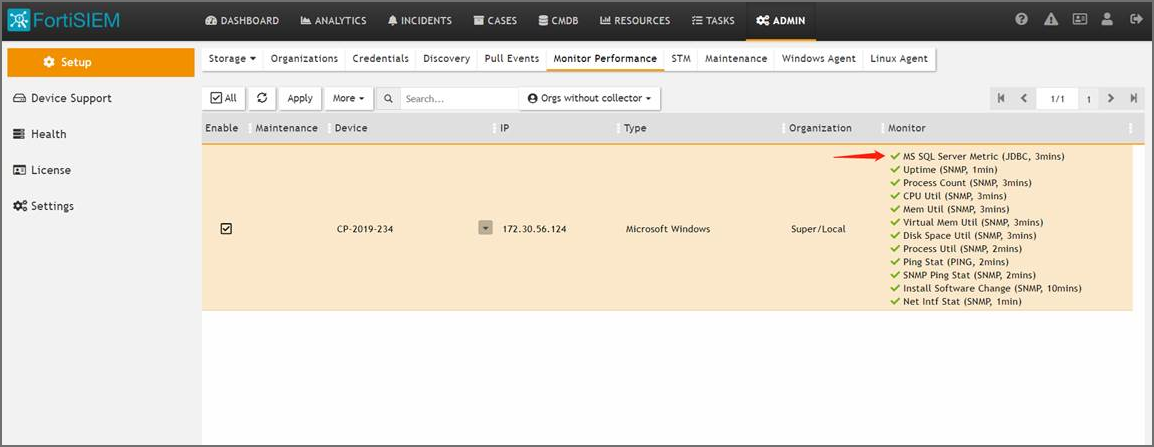 Microsoft SQL Server | FortiSIEM 7.1.1 | Fortinet Document Library