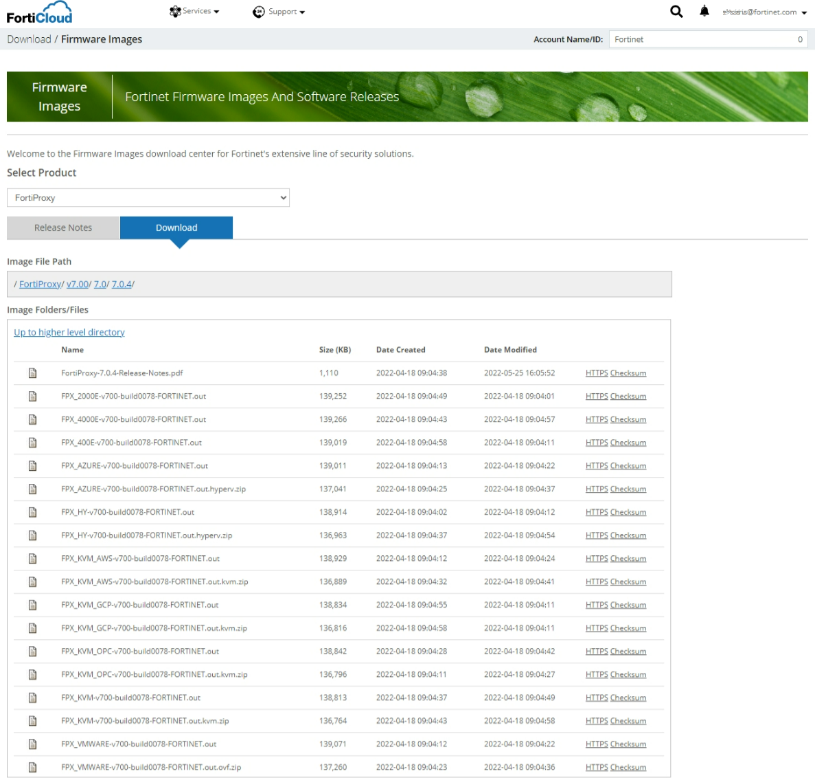 Downloading the FortiProxy‑VM deployment package | FortiProxy Private ...