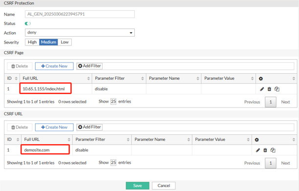 WAF Adaptive Learning 2.0 | FortiADC 8.0.0 | Fortinet Document Library