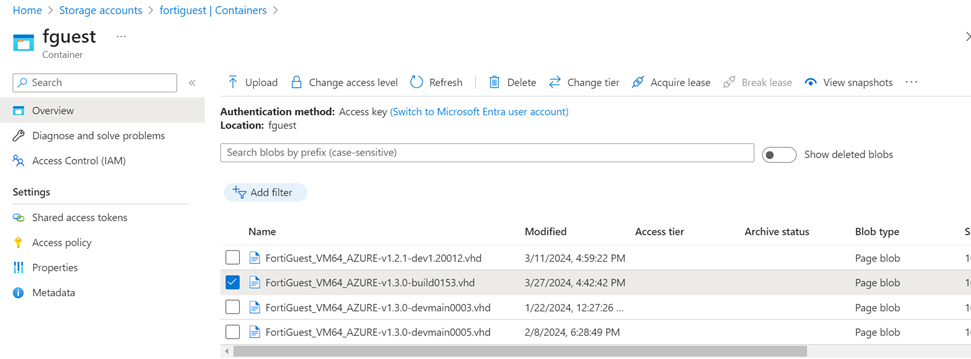 Microsoft Azure | FortiGuest 1.3.0 | Fortinet Document Library