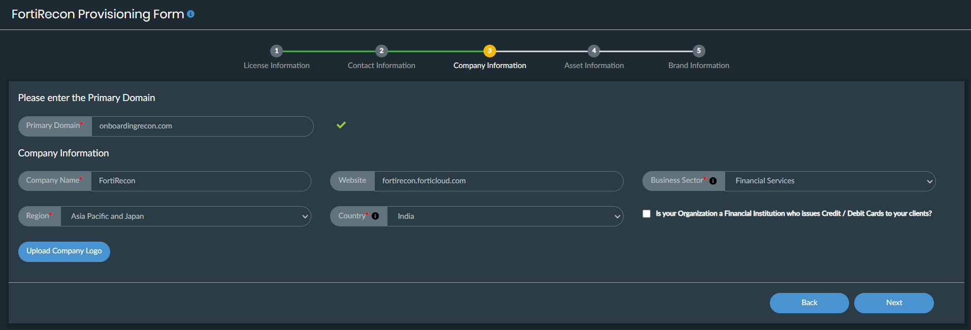 Provisioning FortiRecon | FortiRecon 25.2.a | Fortinet Document Library