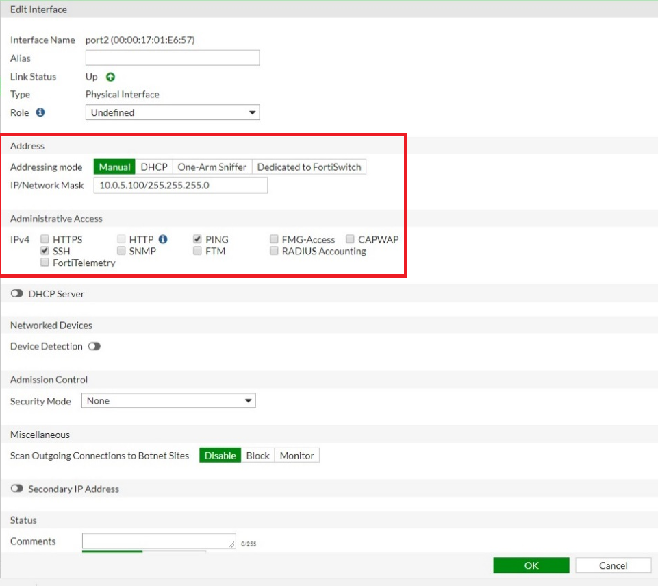 Configuring the second VNIC on the FortiGate-VM | FortiGate Public ...