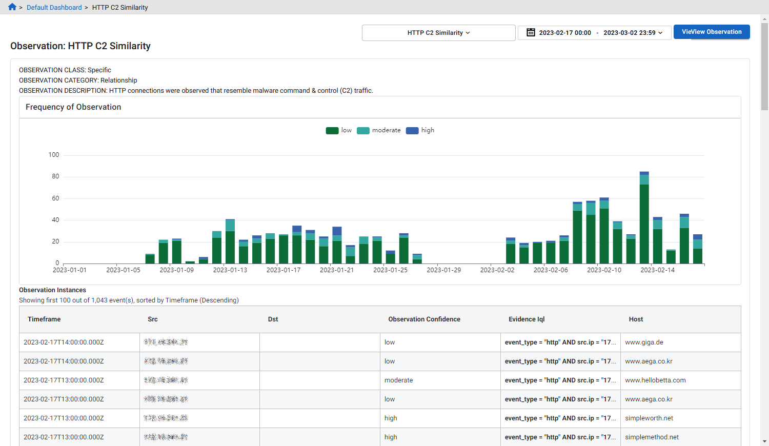 Observation detail page | FortiNDR Cloud 2024.2.0 | Fortinet Document ...