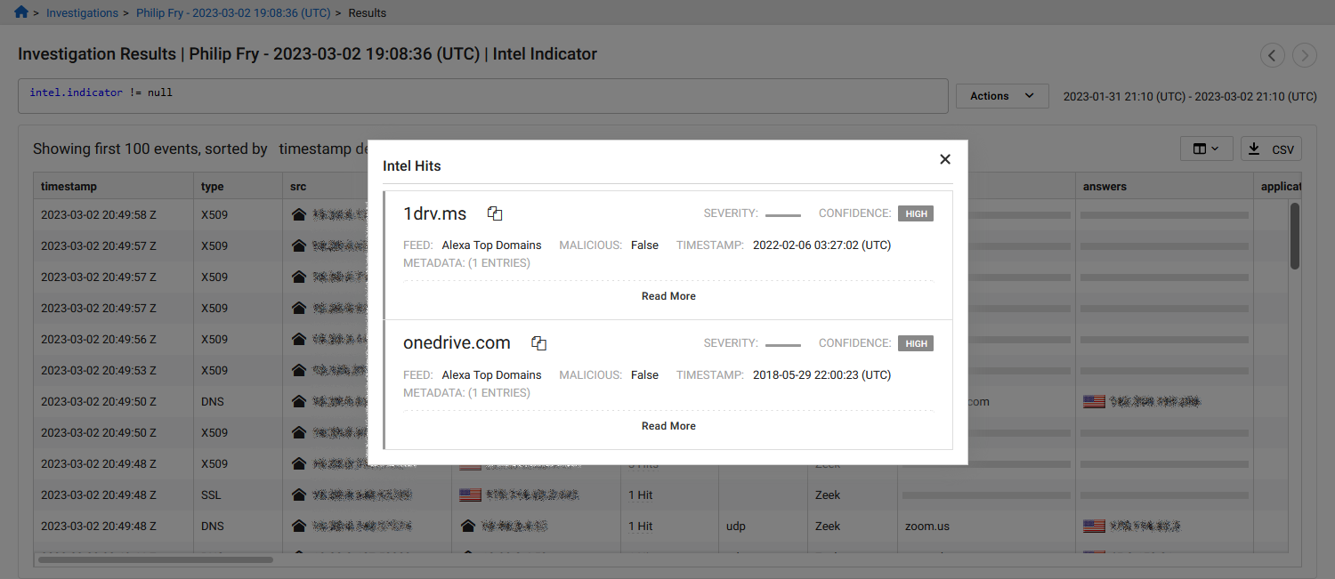 Threat intelligence | FortiNDR Cloud 2024.2.0 | Fortinet Document Library