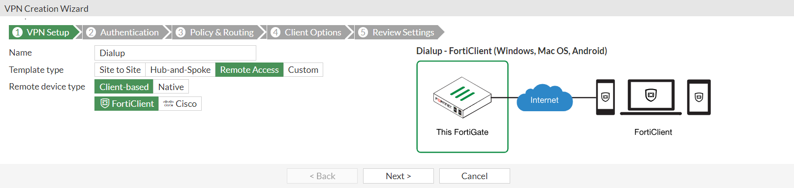 Part 2 Configuring Ipsec Tunnels Using The Ipsec Wizard Fortigate