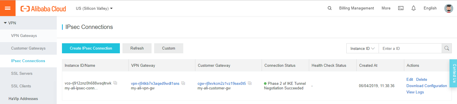 Connecting a local FortiGate to an AliCloud VPC VPN | FortiGate Public ...
