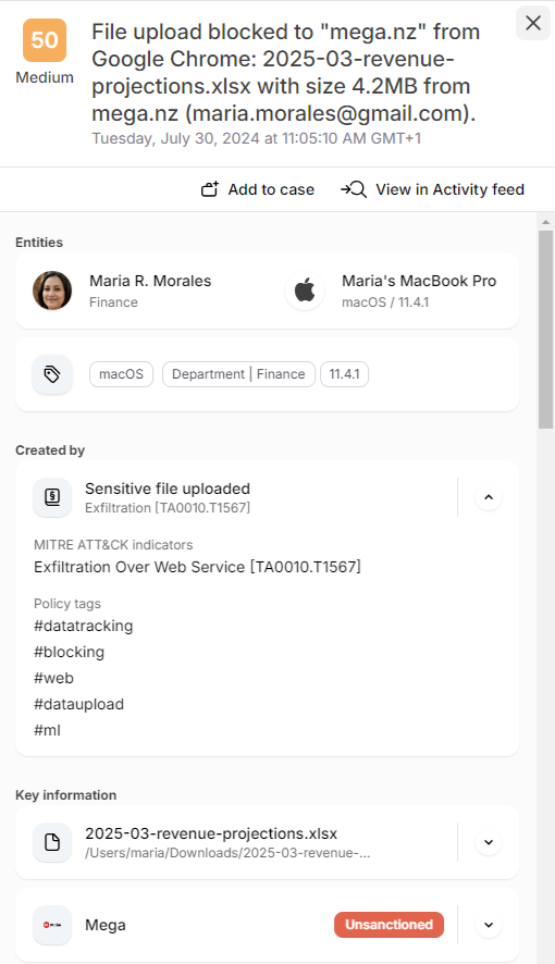 MITRE ATT&CK indicators | FortiDLP Policies 8.1.0 | Fortinet Document Library