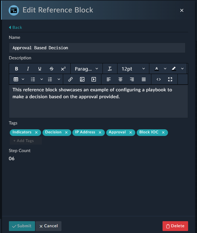 Translation of BPMN workflow steps into FortiSOAR steps in playbooks | FortiSOAR 7.4.0
