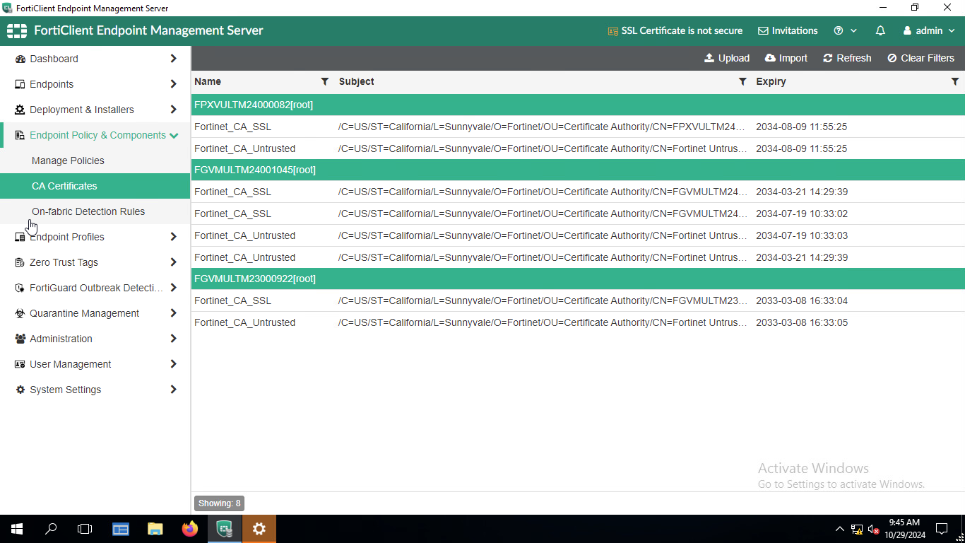 Configuring FortiClient EMS | FortiProxy 7.6.3 | Fortinet Document Library