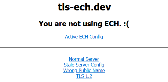 Control TLS connections that utilize Encrypted Client Hello ...
