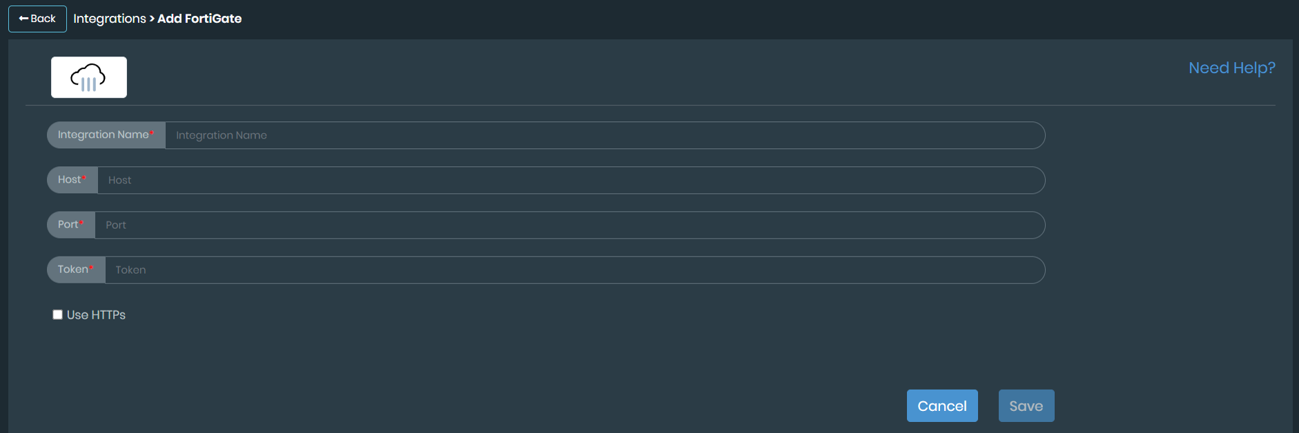 Adding integrations | FortiRecon 23.4.a | Fortinet Document Library