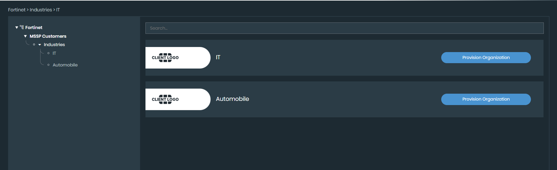 Organizations | FortiRecon 23.4.a | Fortinet Document Library