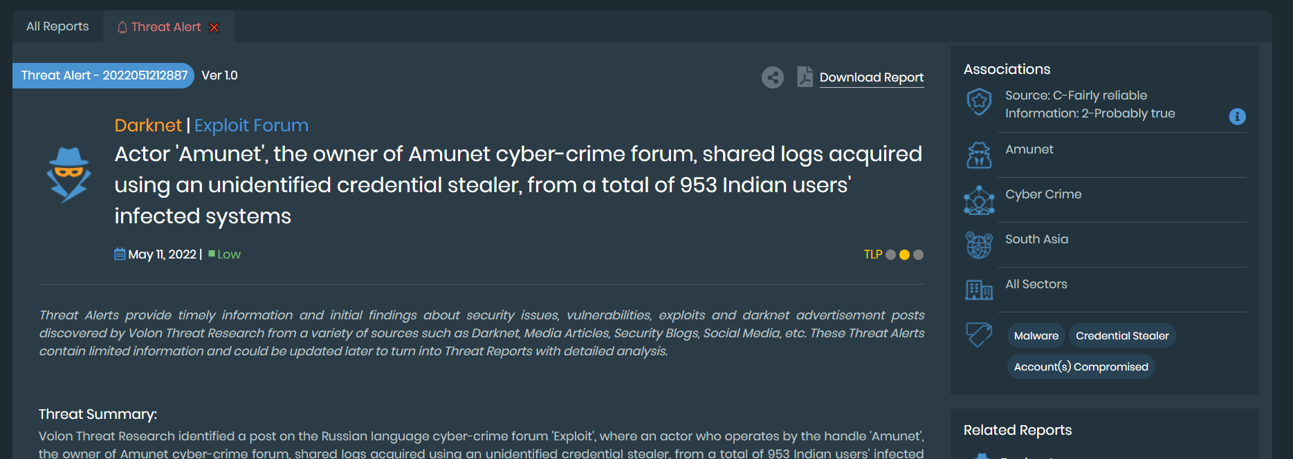Viewing reports | FortiRecon 23.4.a | Fortinet Document Library