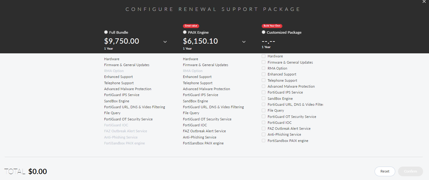 Online renew | FortiCloud Services 25.1.a | Fortinet Document Library