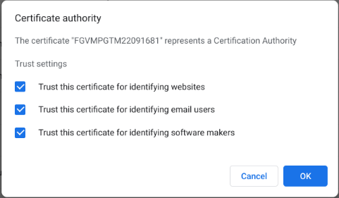 Installing a certificate for deep inspection mode | FortiSASE ...
