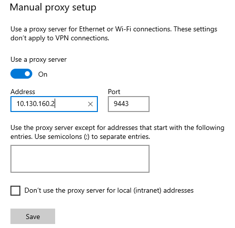 Verifying private proxy functionality | FortiSASE | Fortinet Document Library
