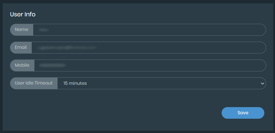 Editing user idle timeout | FortiRecon 25.1.a | Fortinet Document Library