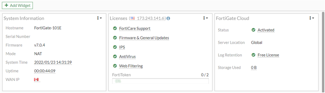 FortiCare and FortiGate Cloud login | FortiGate / FortiOS 7.0.16 ...