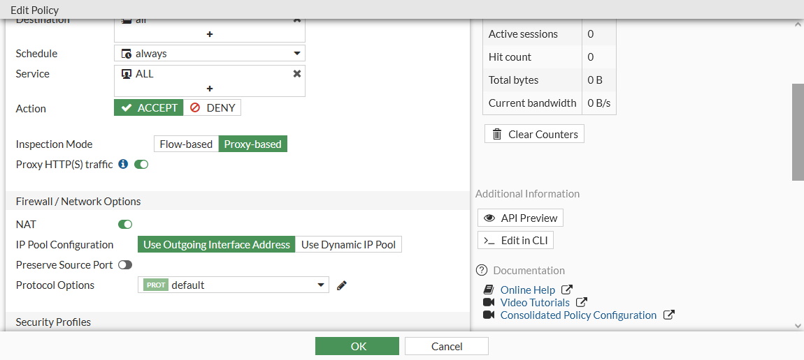 Inspection mode per policy | FortiGate / FortiOS 7.0.16 | Fortinet ...