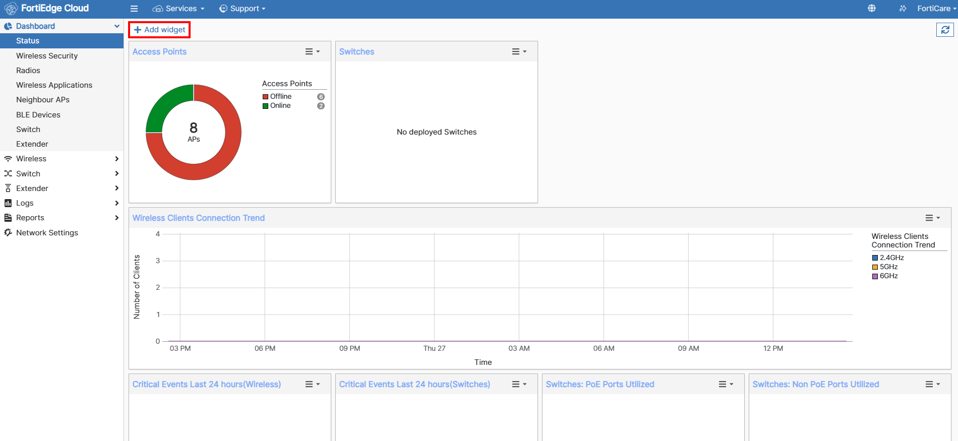 GUI Enhancements/Re-organization | FortiEdge Cloud 25.1.0 | Fortinet Document Library