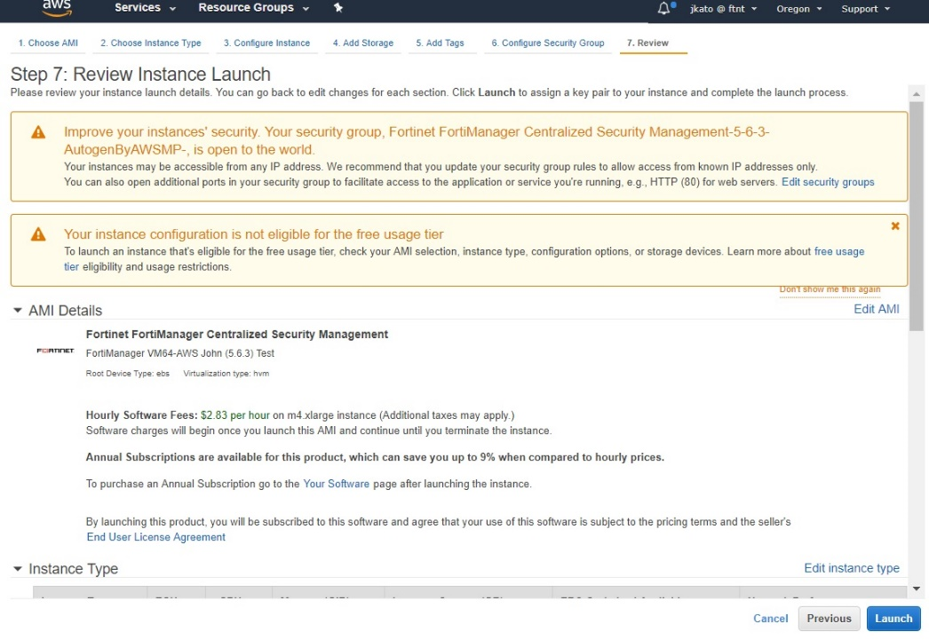 Initial Deployment Fortimanager Public Cloud 6 0 0