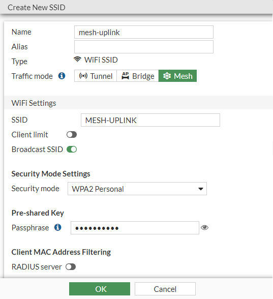 Setting up a mesh connection between FortiAP units | FortiAP ...