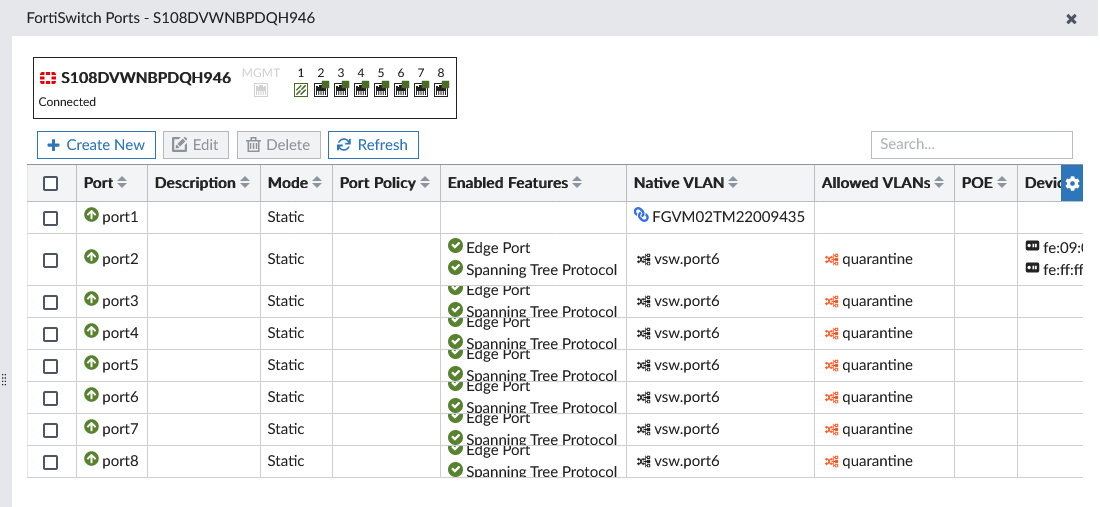 Configuring a port on a single FortiSwitch | FortiManager 7.4.3 ...