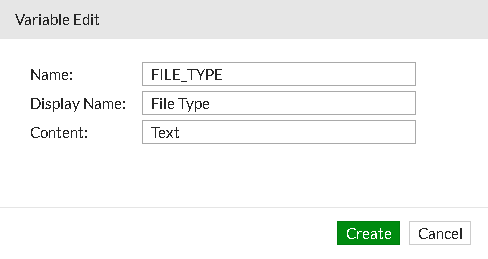 Creating variables | FortiMail 6.2.3