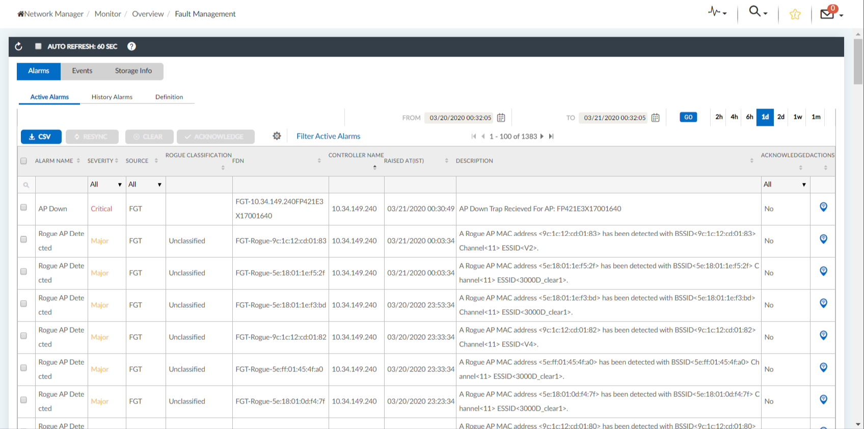 Fault Management | FortiManager 7.4.0