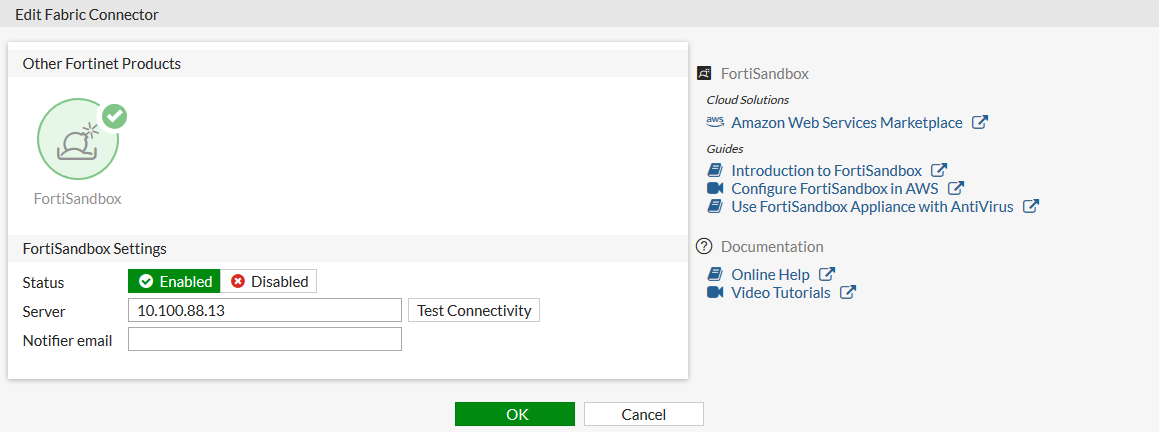 Configuring FortiSandbox | FortiGate / FortiOS 6.4.15 | Fortinet ...