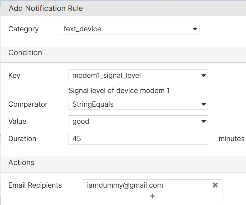 Creating Notification Rules | FortiEdge Cloud 25.1.0 | Fortinet Document Library