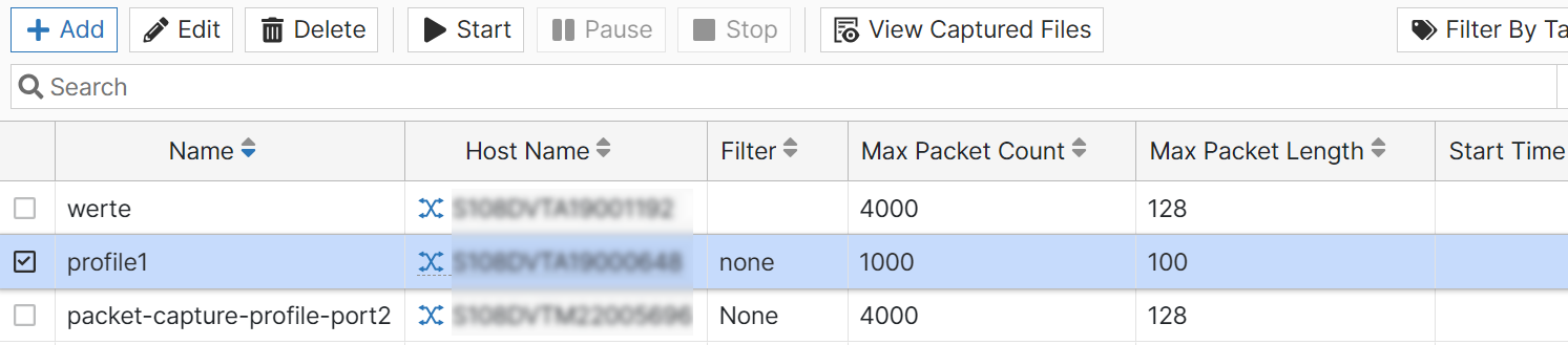 Packet Capture Profiles | FortiEdge Cloud 25.1.0 | Fortinet Document ...