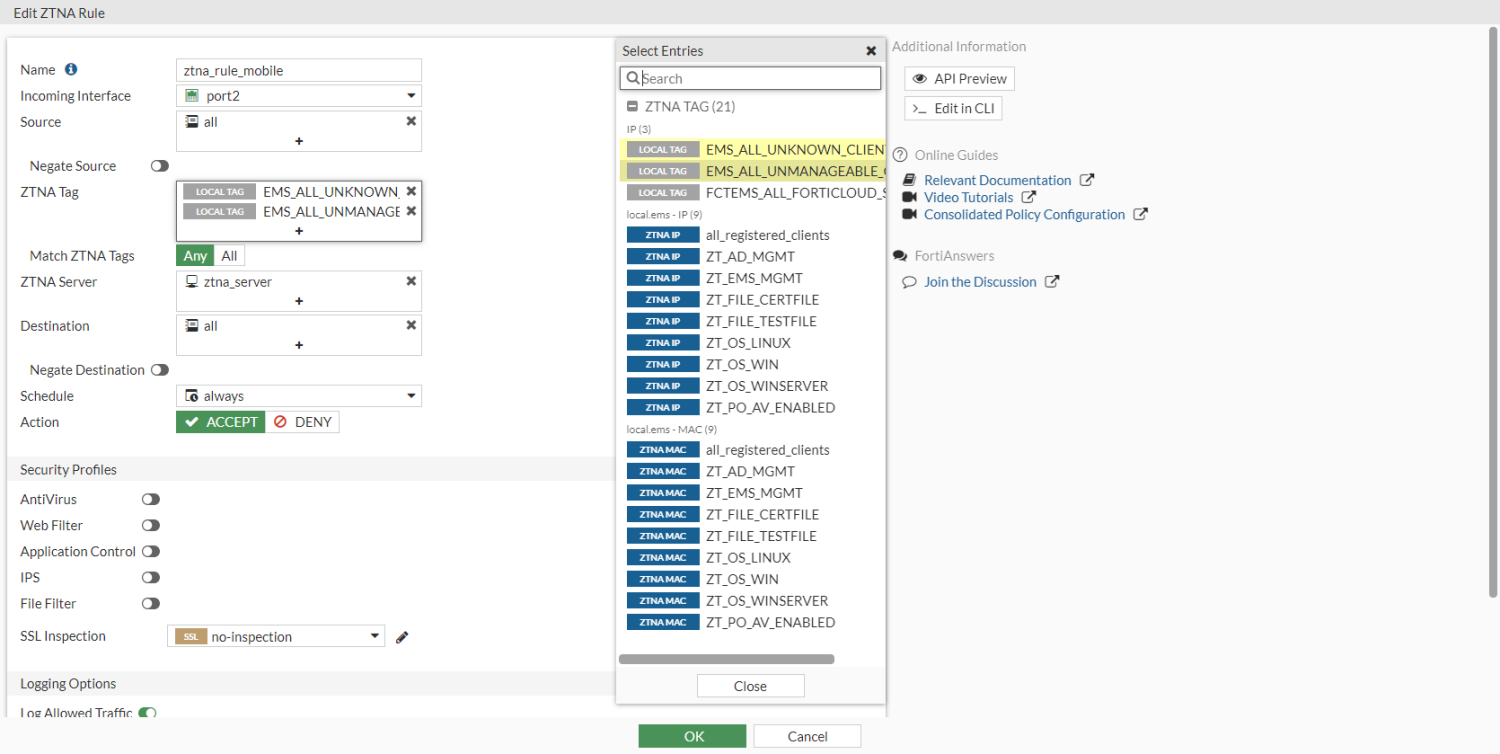 ZTNA policy access control of unmanageable and unknown devices with ...